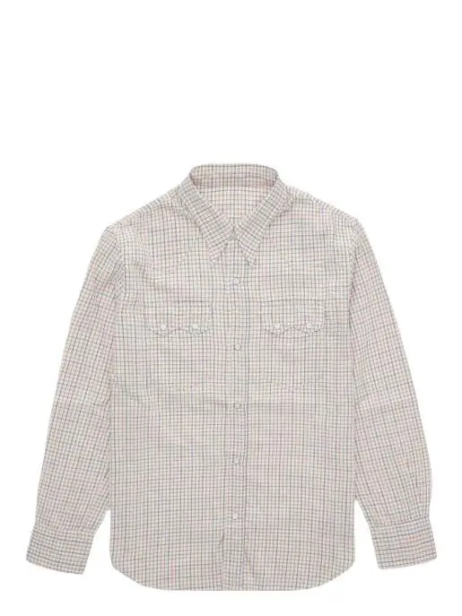 FORTELA Smith Texan Shirt - Sky Blue Damier