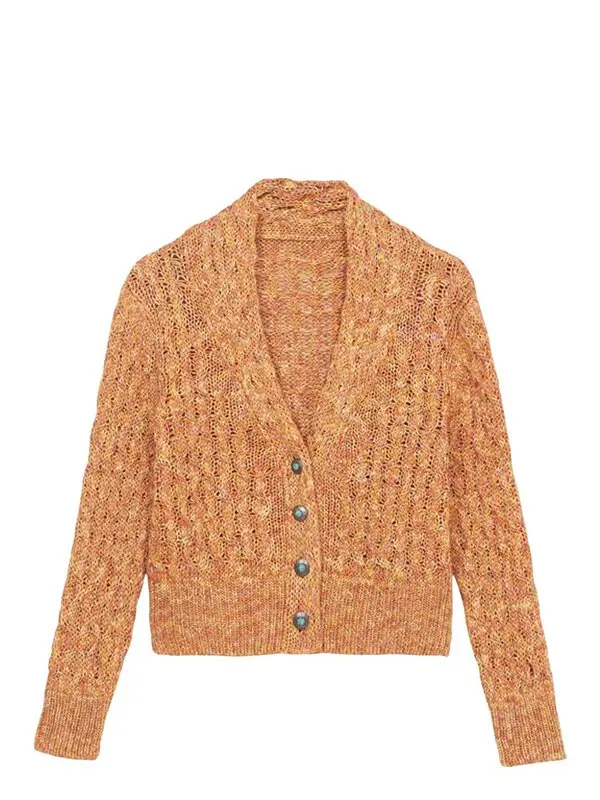 FORTELA Lola Knit Cardigan - Orange