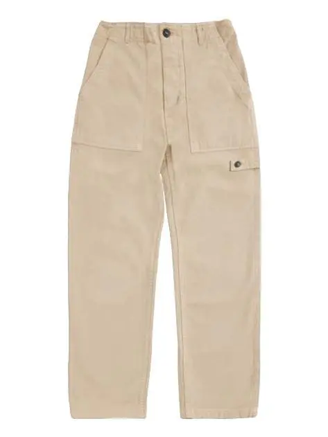 FORTELA Jerryt Herringbone Cotton Fatigue Trousers - Camel
