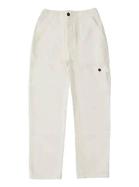 FORTELA Jerryt Herringbone Cotton Fatigue Trousers - Off White