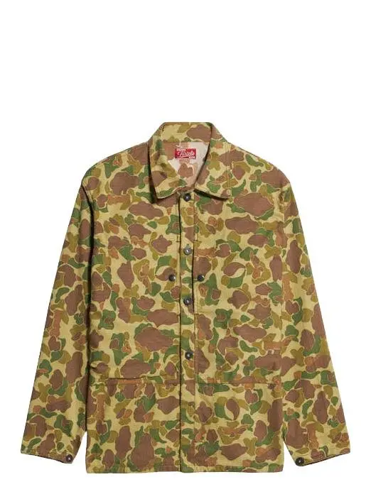 FORTELA Frog Cotton Camouflage Overshirt - Green