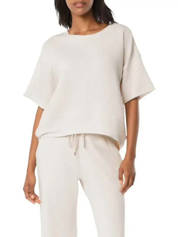 Helen Jon Short Sleeve Pullover - Stone