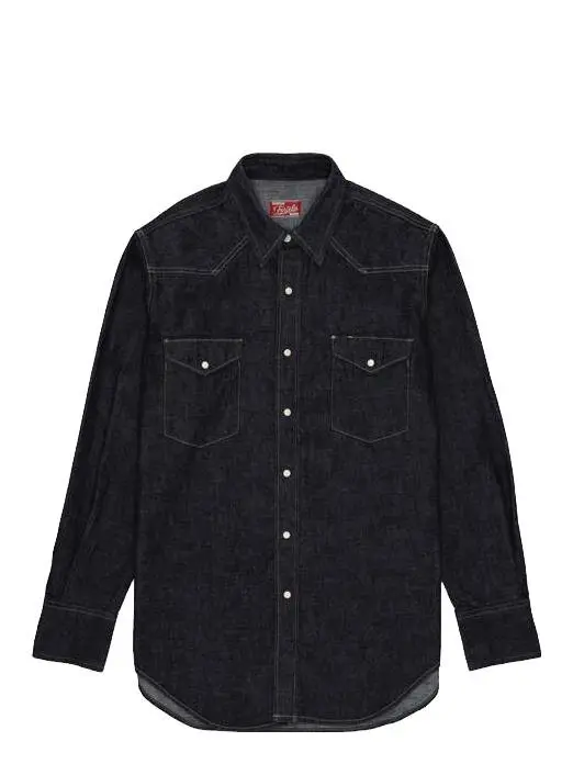 FORTELA Jennyblu Indigo Rinse Denim Shirt - Indaco