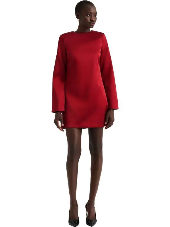 MALINA Elna Mini Dress - Deep Red