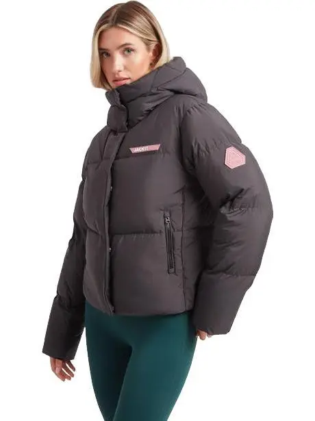 JACK1T Long Sleeve Down Puffer Jacket - Black