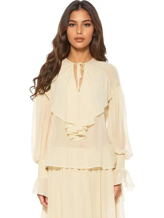 ALEXIA ADMOR Serelise Blouse - Ivory