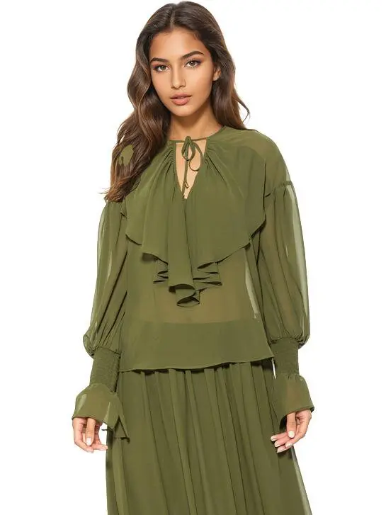 ALEXIA ADMOR Serelise Blouse - Sage