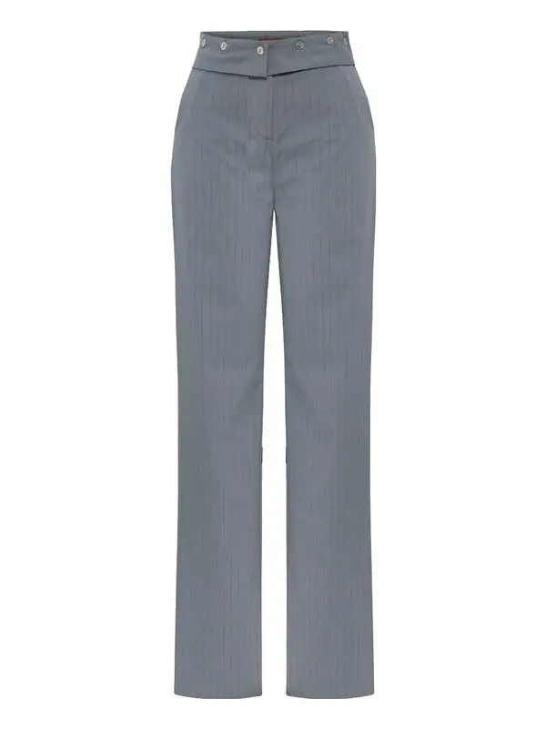 PCFG Woven Pant With Metal Button Detail - Grey