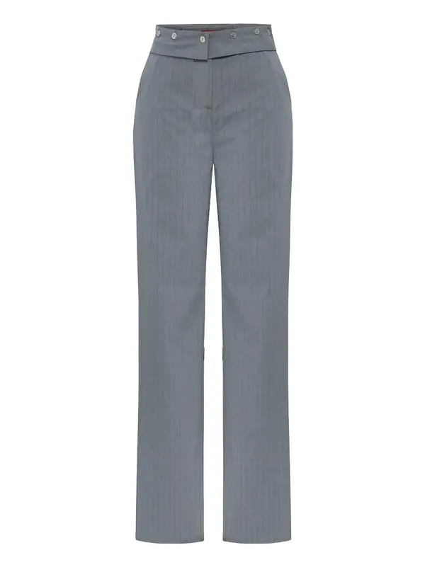 PCFG Woven Pant With Metal Button Detail - Grey