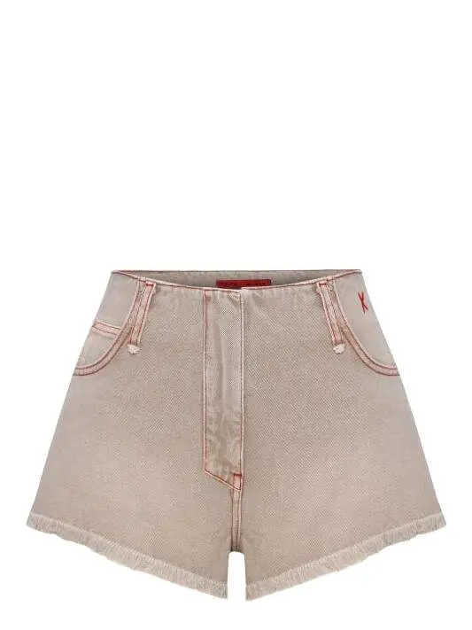 PCFG Pure Cotton Faded Super Mini Short - Beige