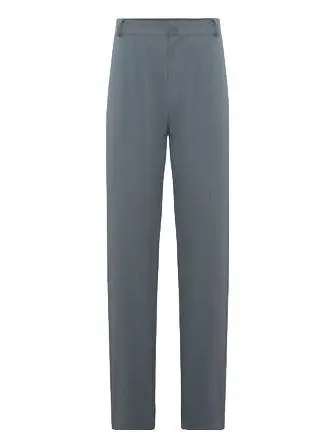 PCFG Striped Cotton Blend Casual Pants - Grey