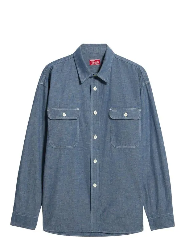 FORTELA Sail Chambray Shirt - Sky