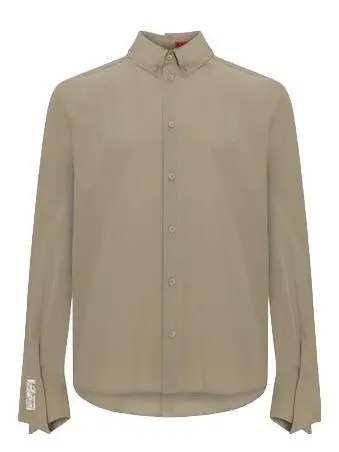 PCFG Pure Cotton Woven Shirt Fit Patch - Beige
