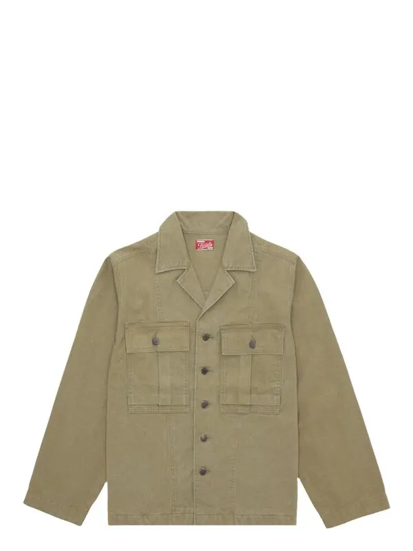 FORTELA Richard Japan Cotton Overshirt - Sage