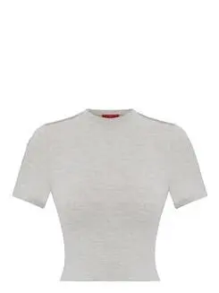PCFG Cotton Slim Fit Crop Tee - Grey