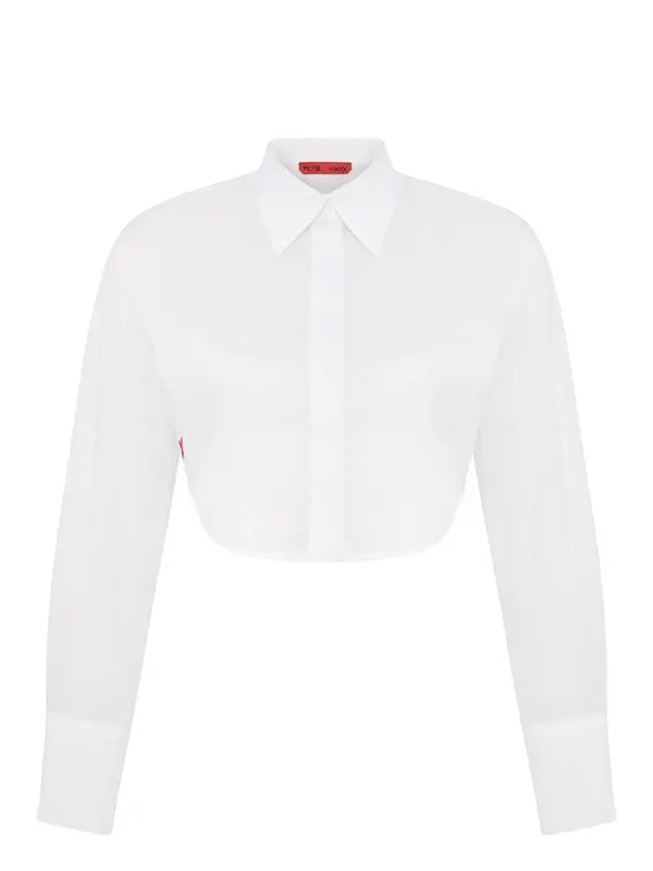PCFG Pure Cotton Crop Shirt - White