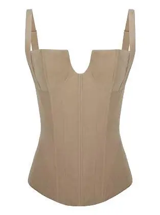 PCFG Corset Top - Beige Moonrock