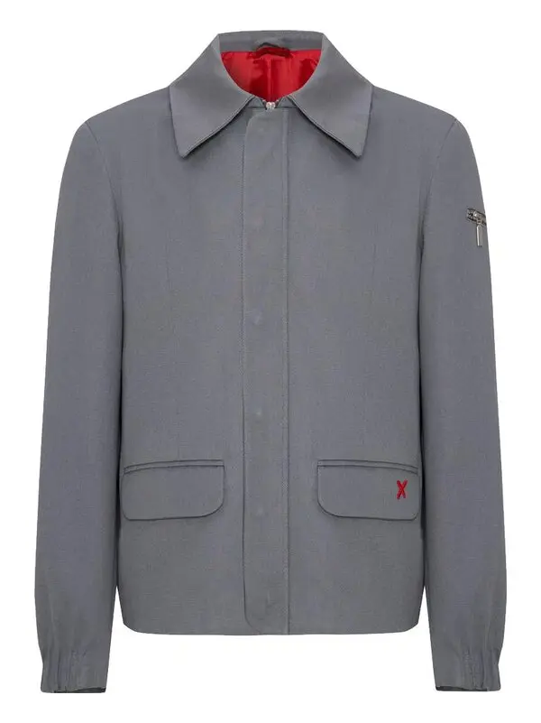PCFG Pure Cotton Puffer Gabardine Jacket - Grey