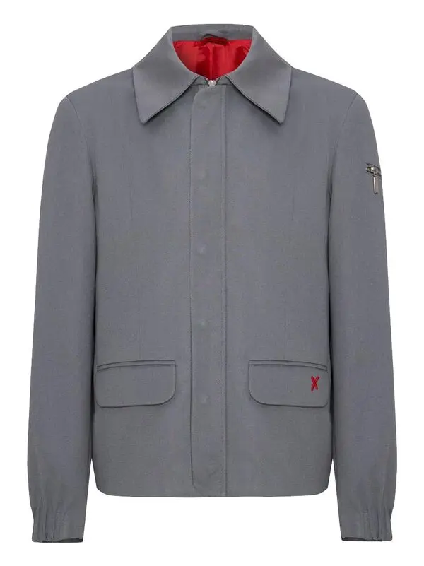 PCFG Pure Cotton Puffer Gabardine Jacket - Grey
