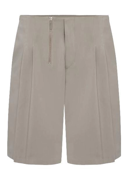 PCFG Cotton Woven Zip-up Short - Beige
