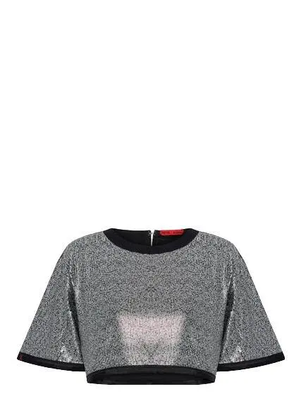 PCFG Sequin Top - Gray