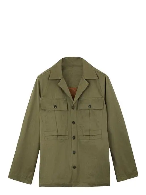 FORTELA Solomonf Cotton Padded Overshirt - Green