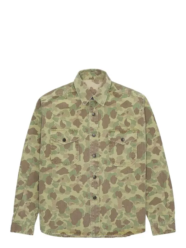 FORTELA Kenny Cotton Camouflage Overshirt - Kam