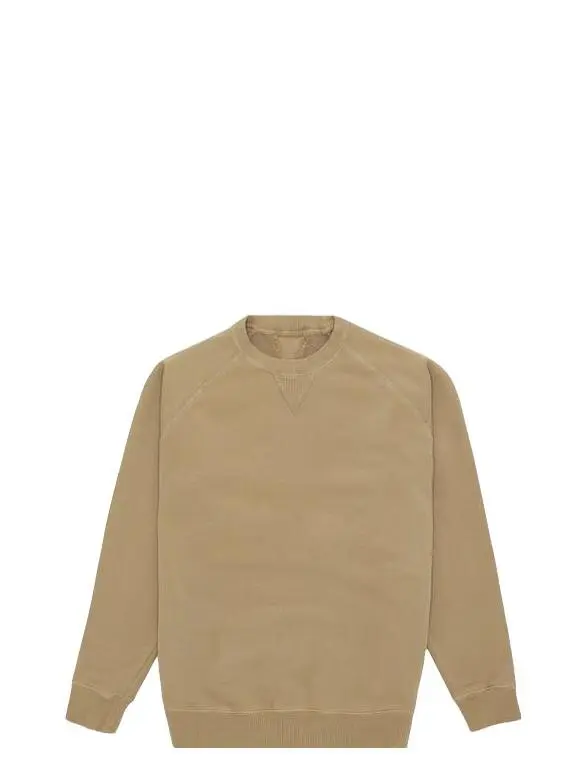 FORTELA Raglan Sleeve Crewneck Sweatshirt - Brown
