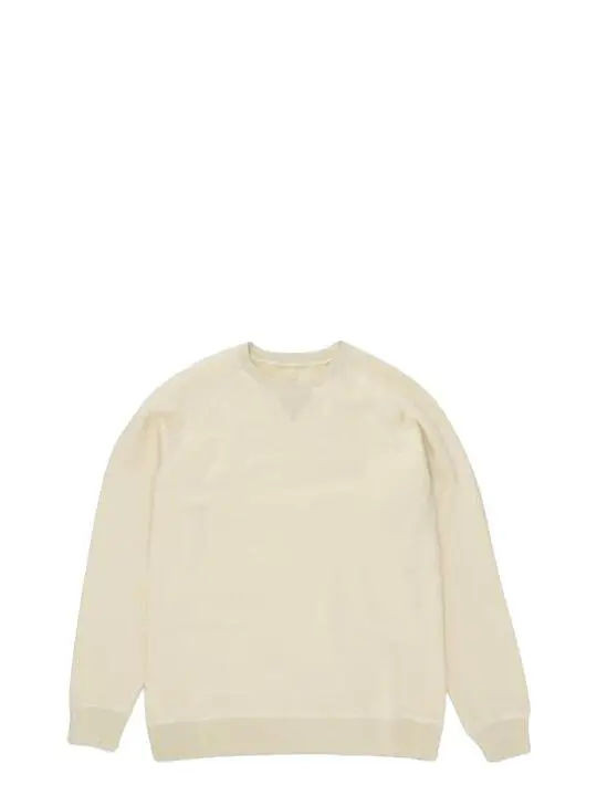 FORTELA Raglan Sleeve Crewneck Sweatshirt - Ecru