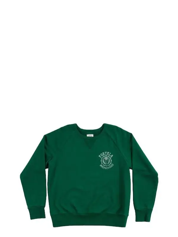 FORTELA Raglan Sleeve Crewneck Sweatshirt - Green
