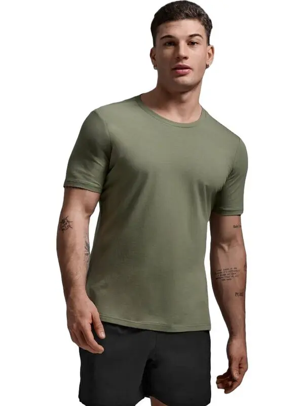 2xu Motion Cotton Flex Tee - Hunter Green/hunter Green