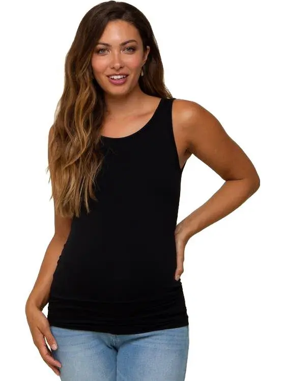 PINKBLUSH Basic Seamless Tank - Black