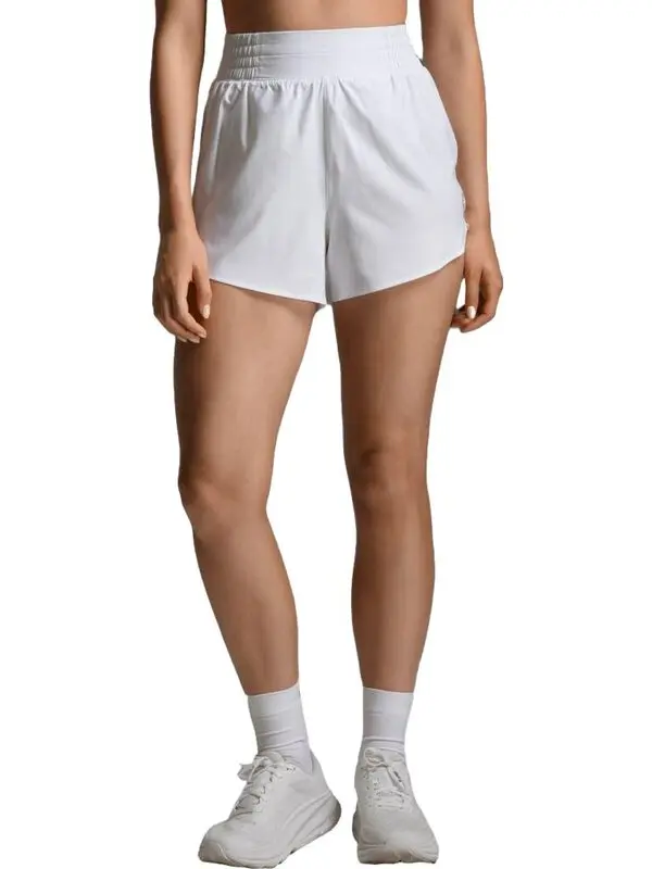 2xu Aero Hi-rise 4" Shorts - White/silver Reflective