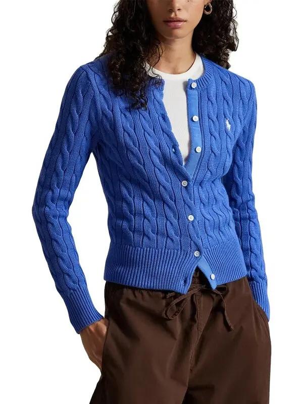 Polo Ralph Lauren Cable Cotton Cardigan - Indigo Sky