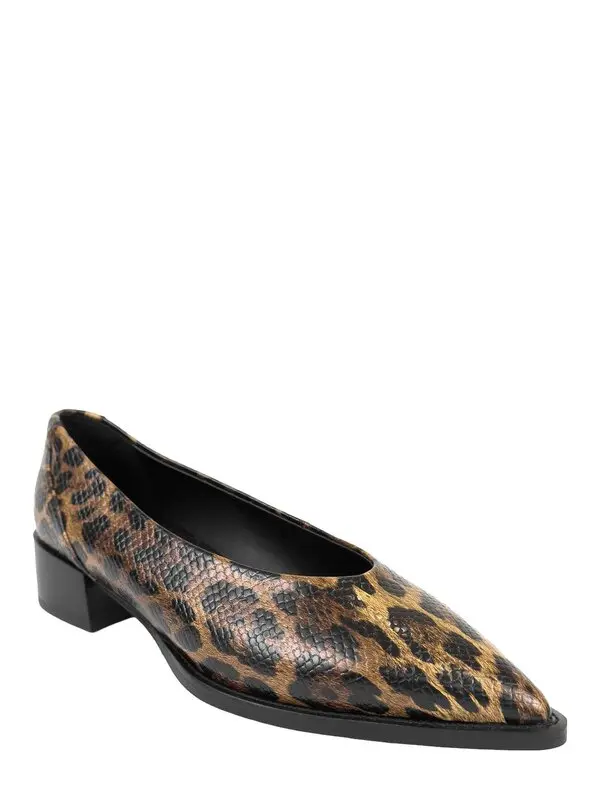 Aerosoles Pointed Toe Pump - Mocha Jaguar Emb