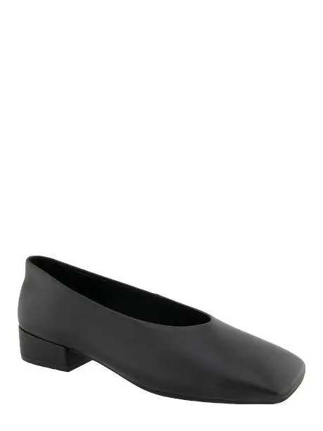 Aerosoles Nannie Square Toe Pump - Black Leather