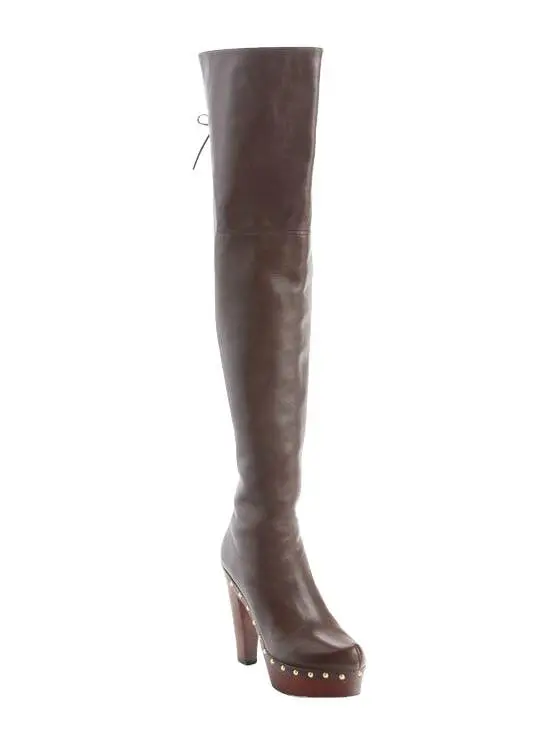 Chloé Lola Platform Over-the-knee Boots - Brown