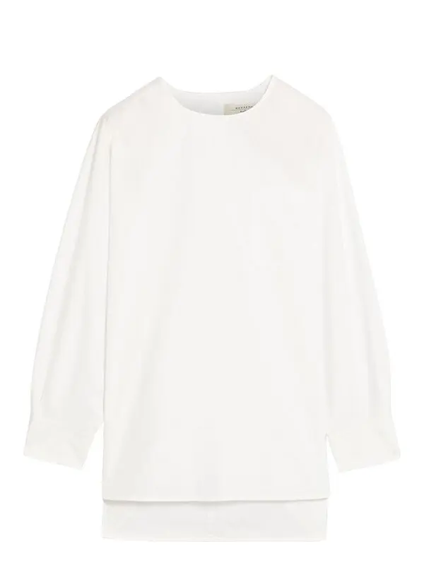 Max Mara Emanuel Cotton-poplin Top - White