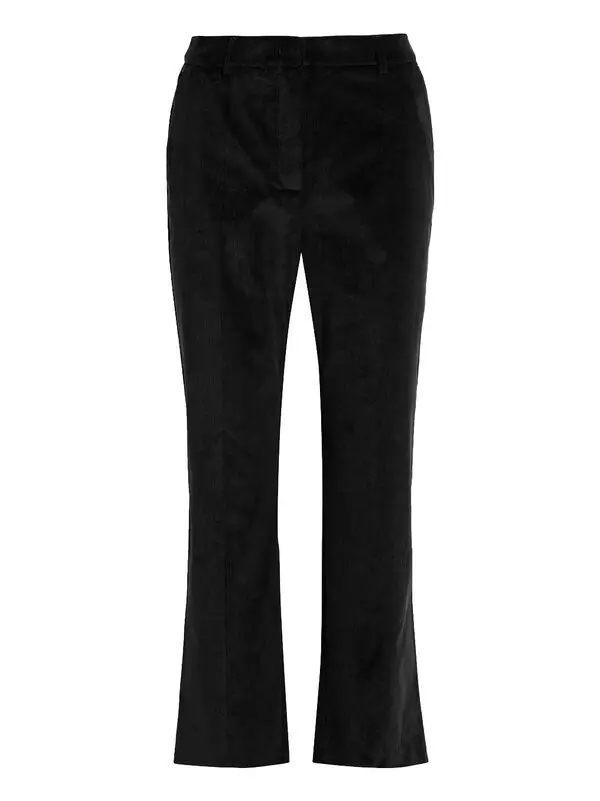 Max Mara Marucca Corduroy Straight-leg Pants - Black