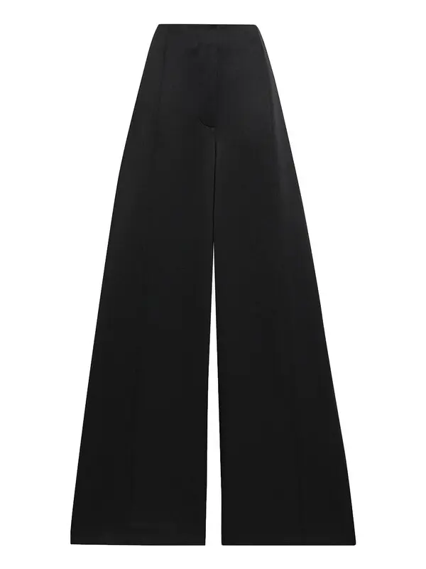 Max Mara Laerte Wide-leg Pants - Black