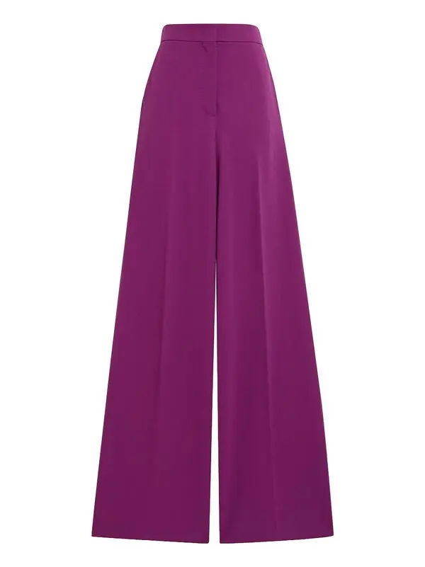 Max Mara Turku Jersey Wide-leg Pants - Violet