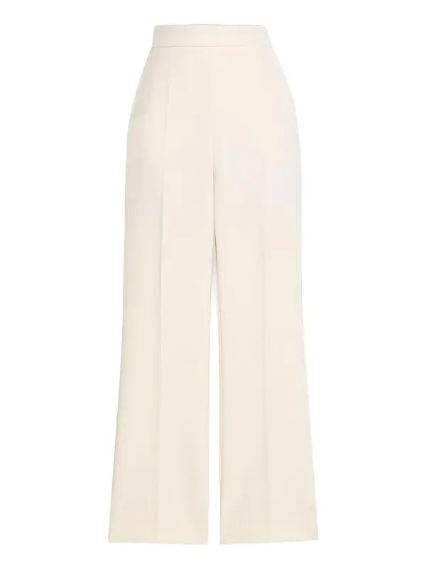 Max Mara Parata Cropped Straight-leg Crepe Pants - Ivory