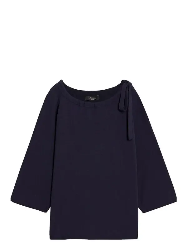 Max Mara Umano Knit Sweater - Navy