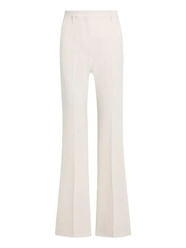 Max Mara Alabama Bootcut Crepe Pants - Ivory