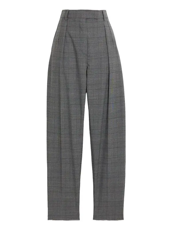Max Mara Guelfi Prince Of Wales Checked Tapered Pants - Gray