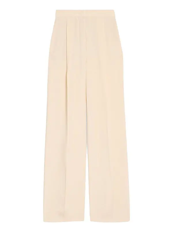 Max Mara Klaus Silk-satin Pants - Cream