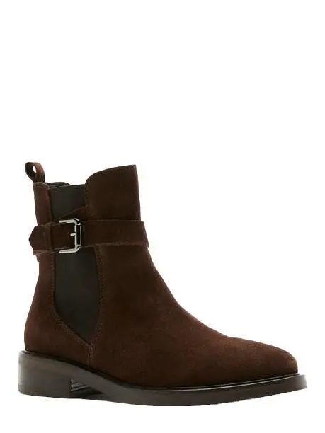 La Canadienne Lauren City Dry™ Waterproof Bootie - Brown Suede