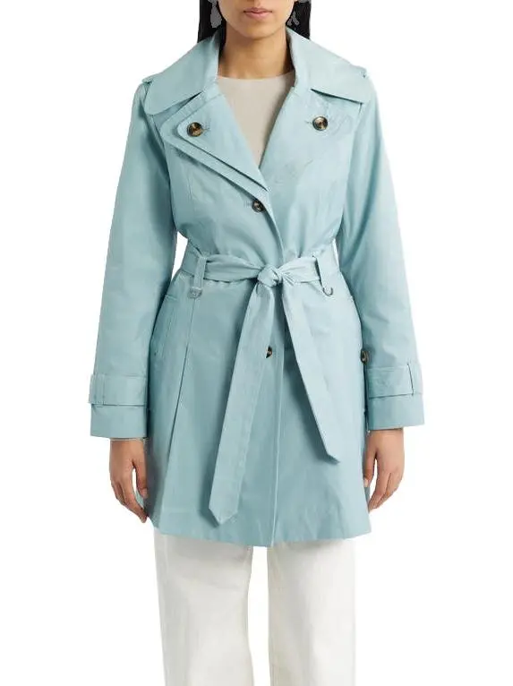 London Fog Single-breasted Trench Coat - Green
