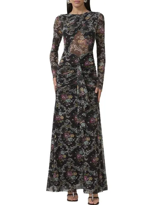 AFRM Daysa Shirred Maxi Dress - Ornate Floral