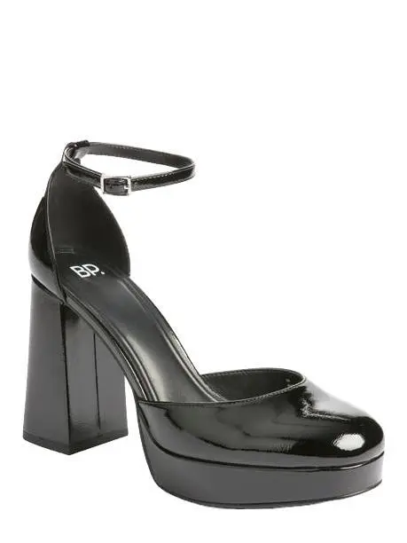Bp. Ankle Strap Platform Pumps - Black